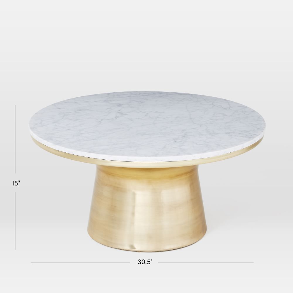 West elm white marble coffee table store